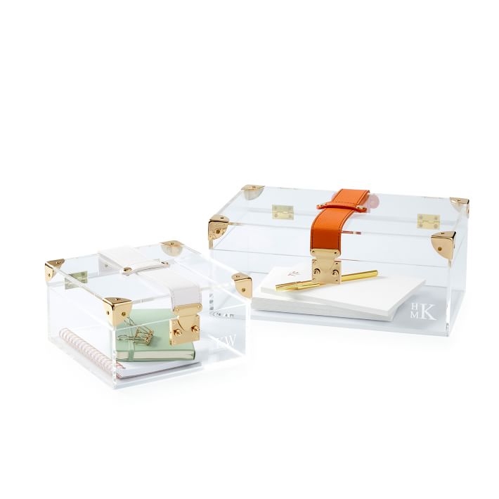 Acrylic and Gold Storage Box | Mark and Graham