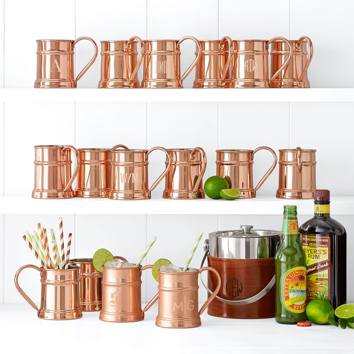 Monogrammed Copper Mug | Moscow Mule Mug | Mark and Graham