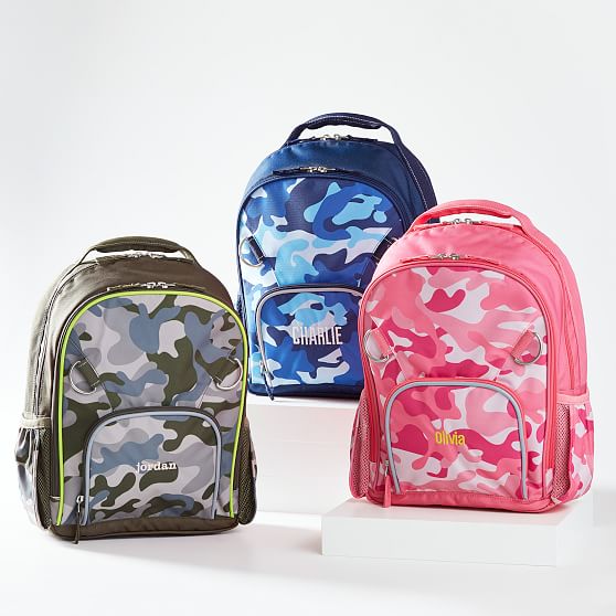 Casey Personalized Camo Kids Backpack | Mark and Graham