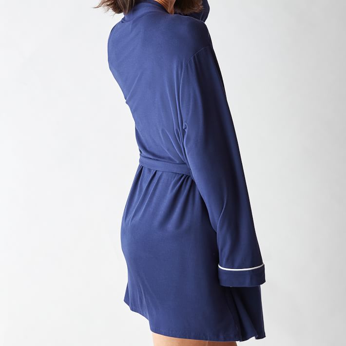 Knit Bamboo Lounge Robe | Mark and Graham