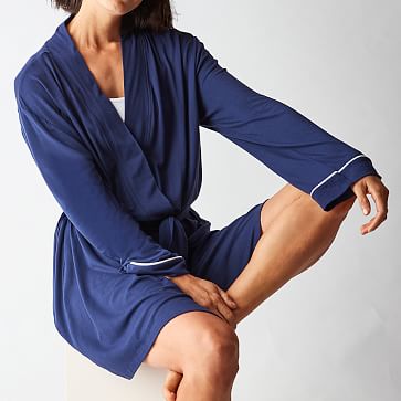 Knit Bamboo Lounge Robe | Mark and Graham