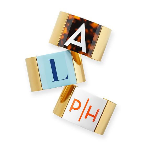 Monogrammed Color Panel Cuff Bracelet | Mark and Graham