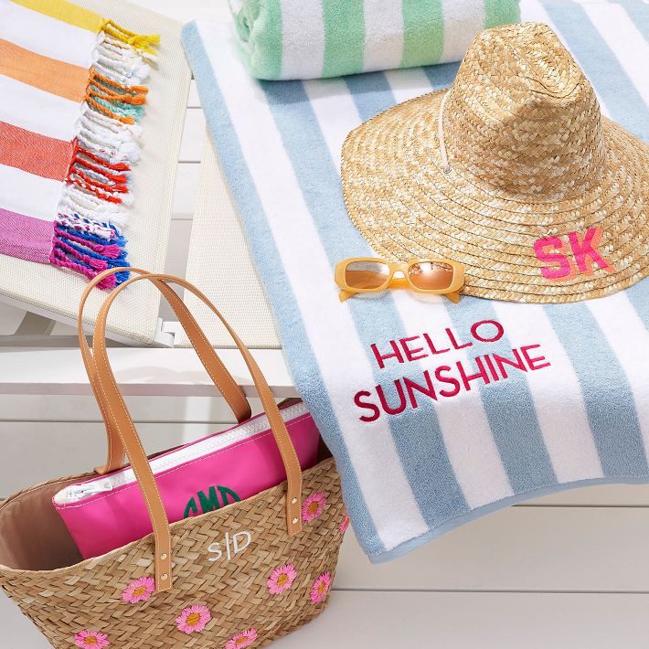 Monogram Mary Straw Hat | Mark and Graham