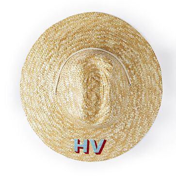 Monogram Mary Straw Hat | Mark and Graham