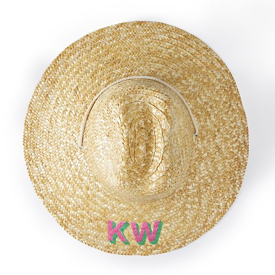 Monogram Mary Straw Hat | Mark and Graham