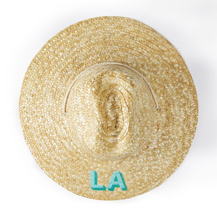Monogram Mary Straw Hat | Mark and Graham