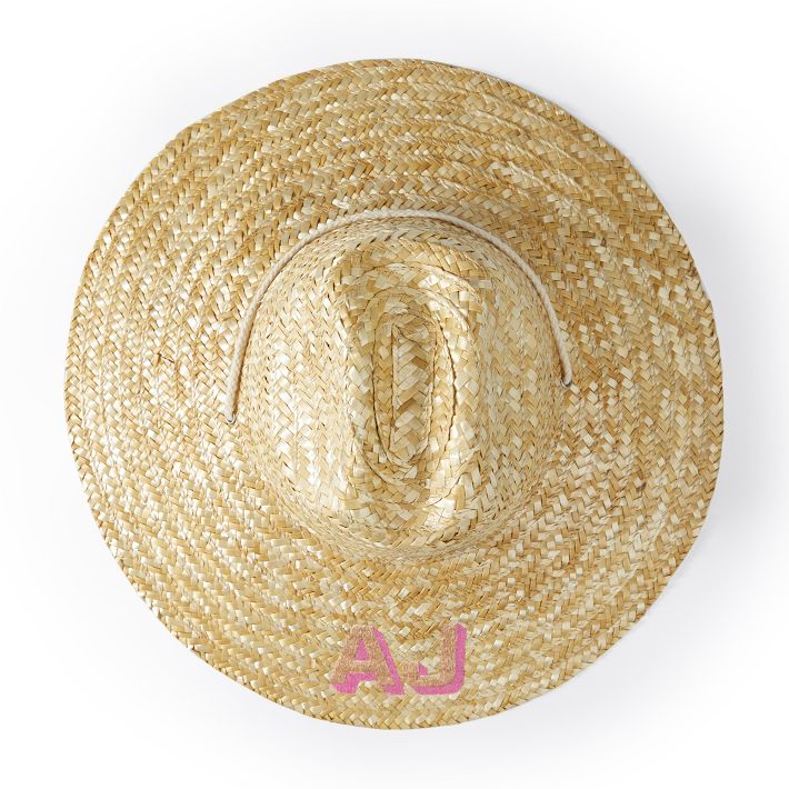 Monogram Mary Straw Hat | Mark and Graham