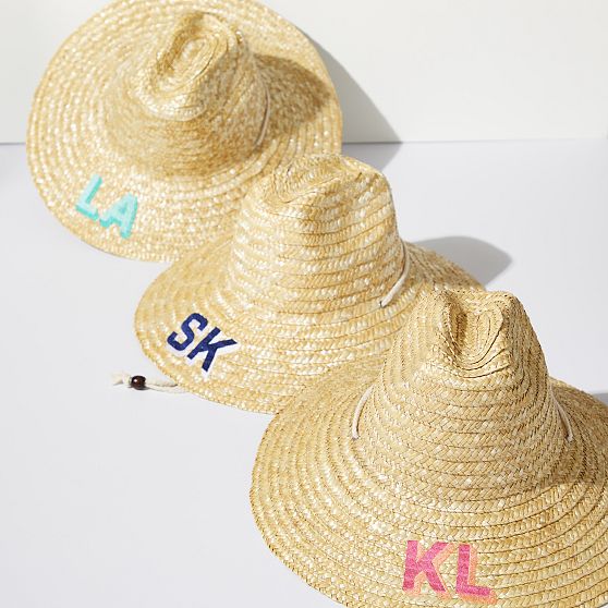 Monogram Mary Straw Hat | Mark and Graham