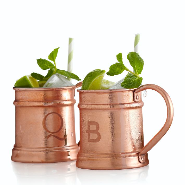 Monogrammed Copper Mug | Moscow Mule Mug | Mark and Graham
