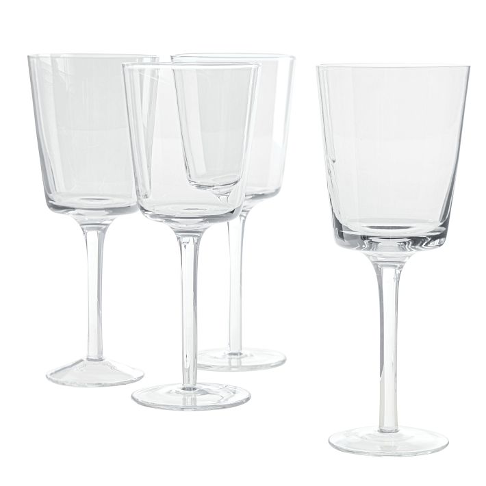 Elegant Everyday Clear Monogrammed Wine Glass | Mark and Graham