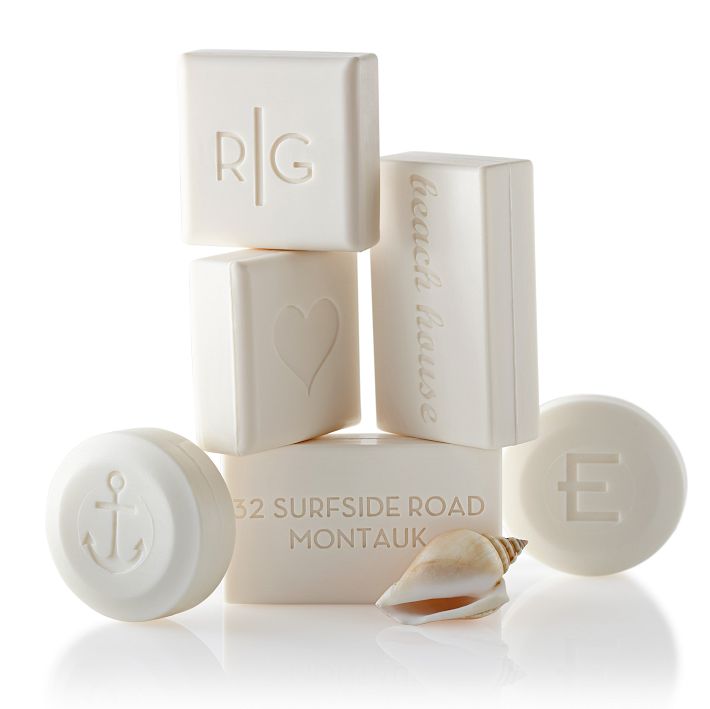 Round Hostess Monogrammed Soap Set | Mark and Graham