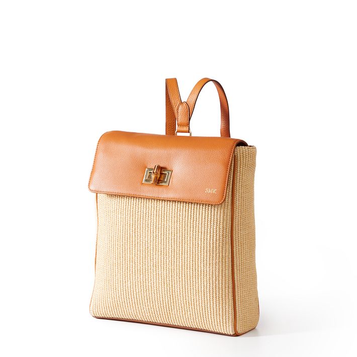 Essential Raffia Backpack | Mark and Graham
