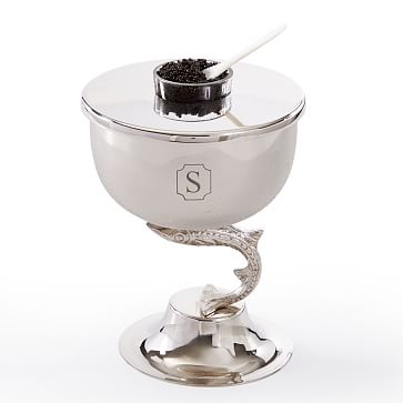 Silver Caviar Serving Stand | Mark and Graham