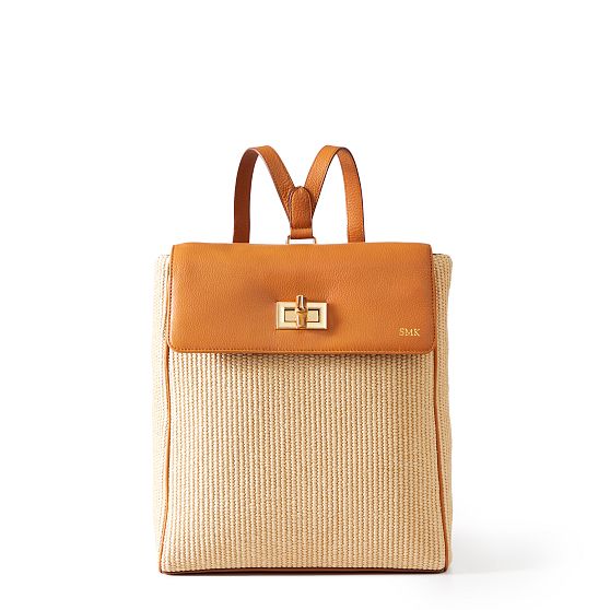 Essential Raffia Backpack | Mark and Graham