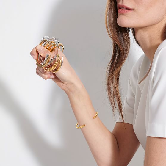 Stella Valle Initial Cut-Out Bracelet | Personalized Bracelets | Mark ...