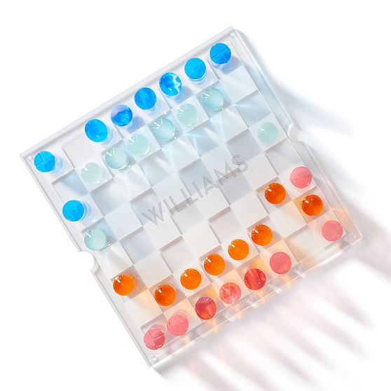 Acrylic Chess & Checkers Game Set | Mark and Graham