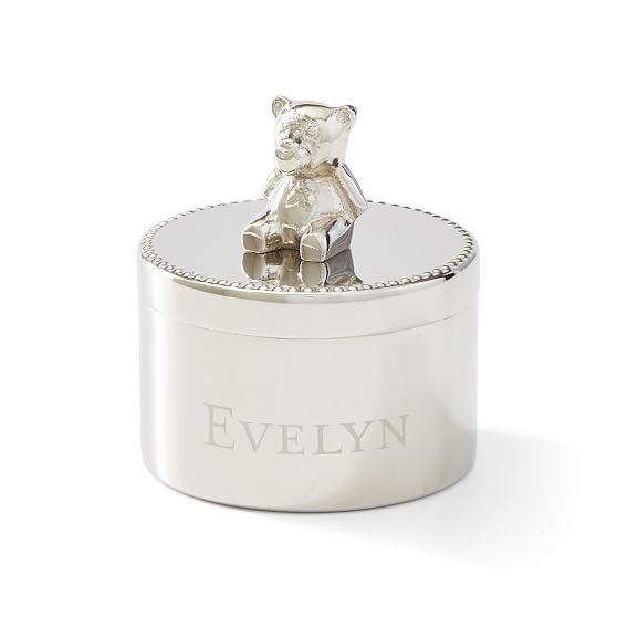 Silver Animal Baby Keepsake Box | Mark and Graham
