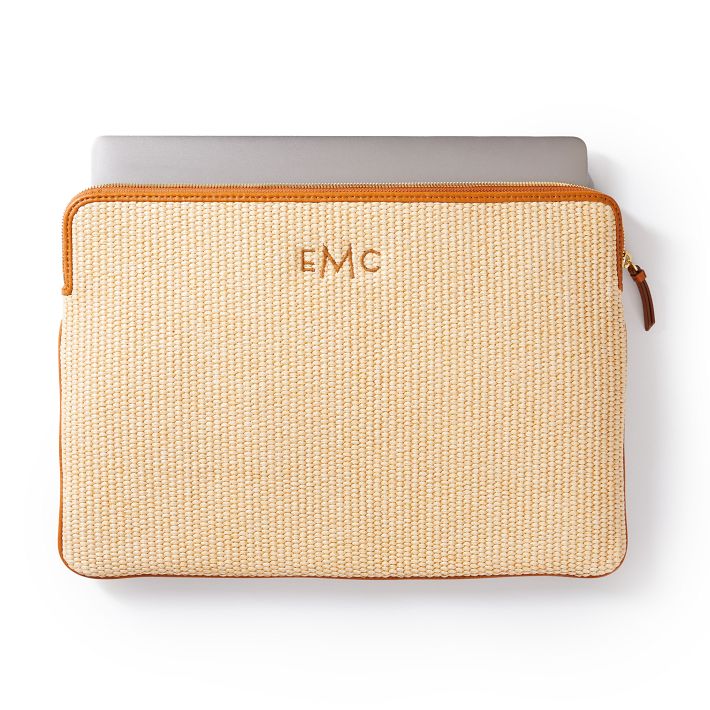 Essential Raffia Laptop Case | Mark and Graham