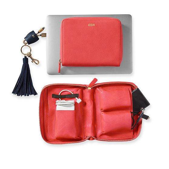 Monogrammed Universal Cord Case | Tech Cases | Mark and Graham