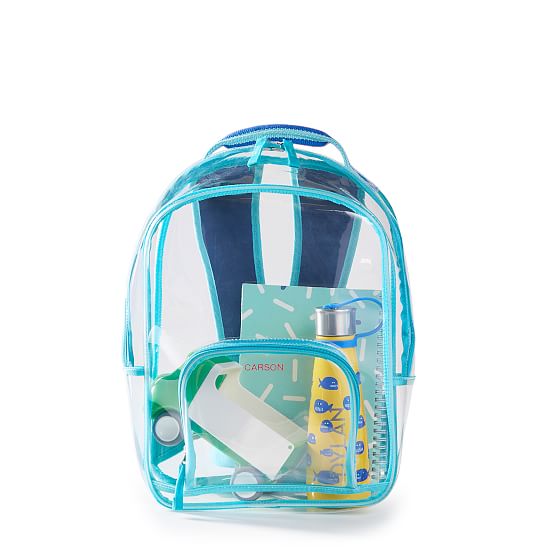 Casey Personalized Clear Kids Backpack | Mark and Graham