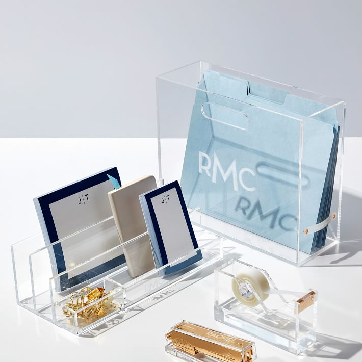 Acrylic Desk Accessories Set | Mark and Graham