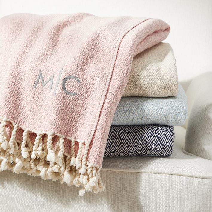 Turkish Cotton Lightweight Throw | Mark and Graham