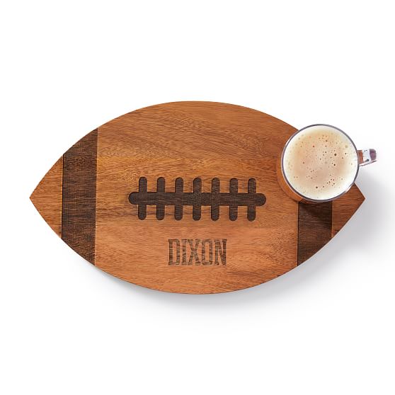 Wood Football Serving Board | Mark and Graham