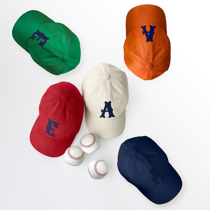 Initial Ball Cap - Navy Patch | Monogrammed Hats | Mark and Graham
