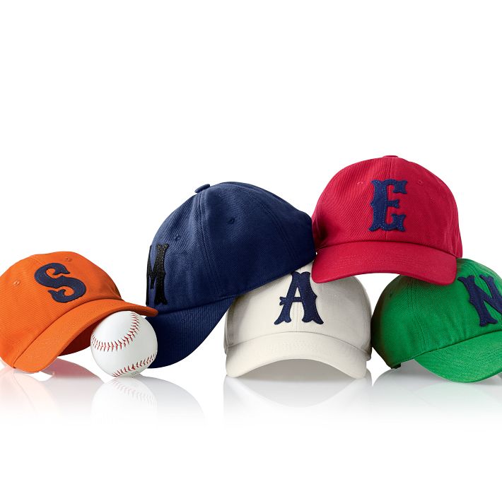 Initial Ball Cap - Navy Patch | Monogrammed Hats | Mark and Graham