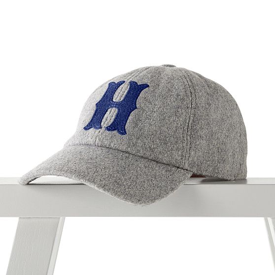 Gray Wool Initial Ball Cap | Monogrammed Hats | Mark and Graham