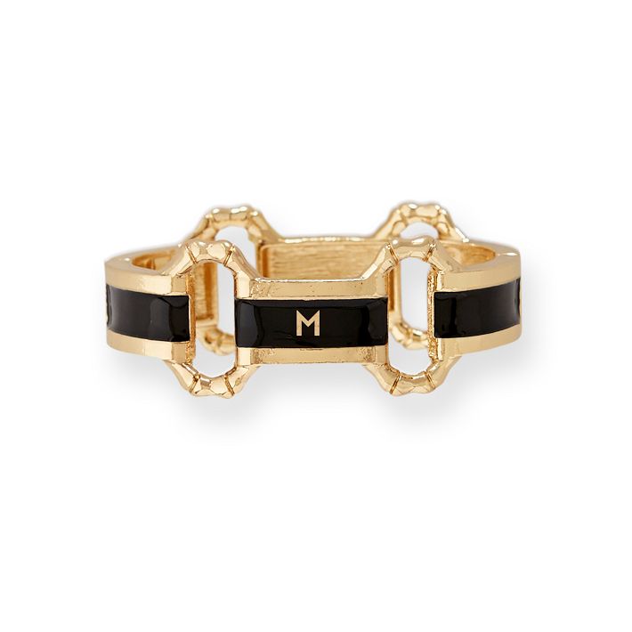 Monogrammed Meg Link Bangle Bracelet | Mark and Graham