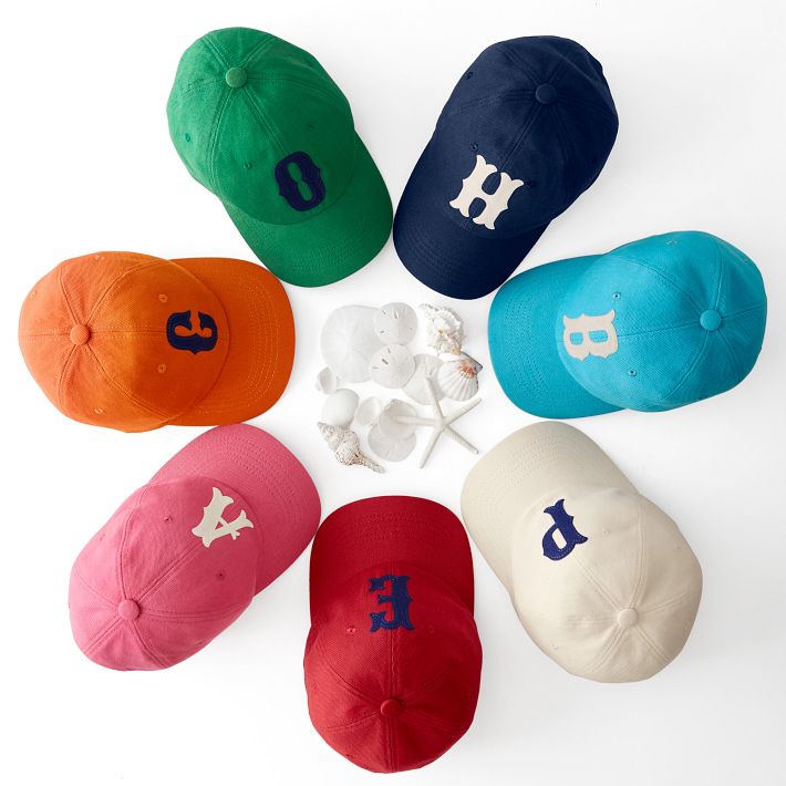 Initial Ball Cap - Navy Patch | Monogrammed Hats | Mark and Graham