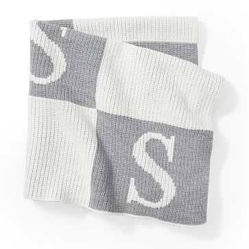 Initial Block Baby Blanket | Mark and Graham