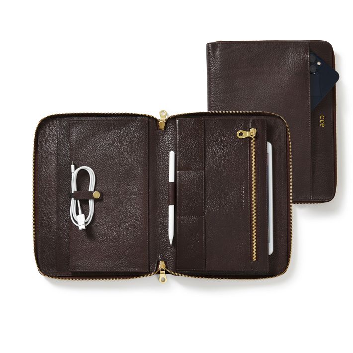 Harvey Leather Tech Folio | Mark and Graham