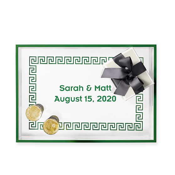 Greek Key Lacquer Serving Tray | Mark and Graham