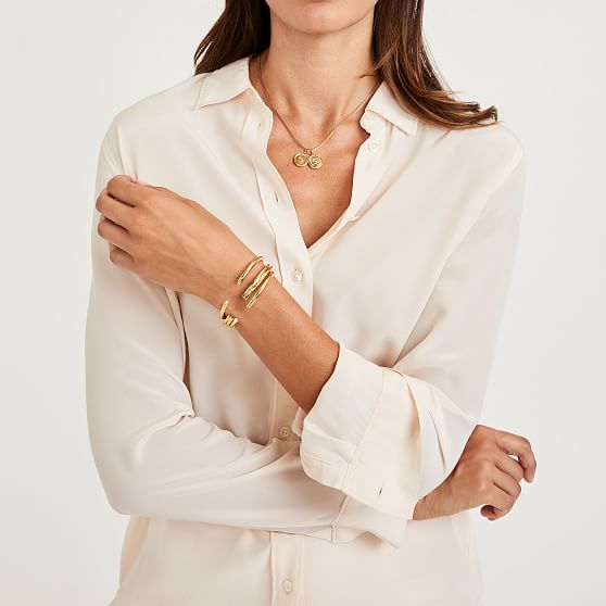 Stella Valle Initial Cut-Out Bracelet | Personalized Bracelets | Mark ...