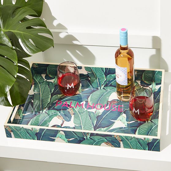 Open Side Lacquer Serving Tray | Mark and Graham