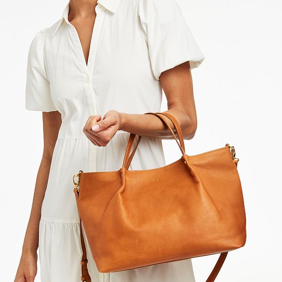 Gemma Italian Leather Tote | Mark and Graham