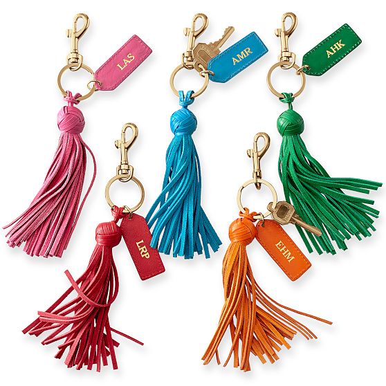 Leather Tassel Keychain | Mark and Graham