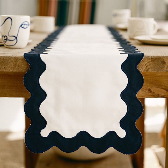Business & Pleasure Wavy Table Runner | Mark and Graham