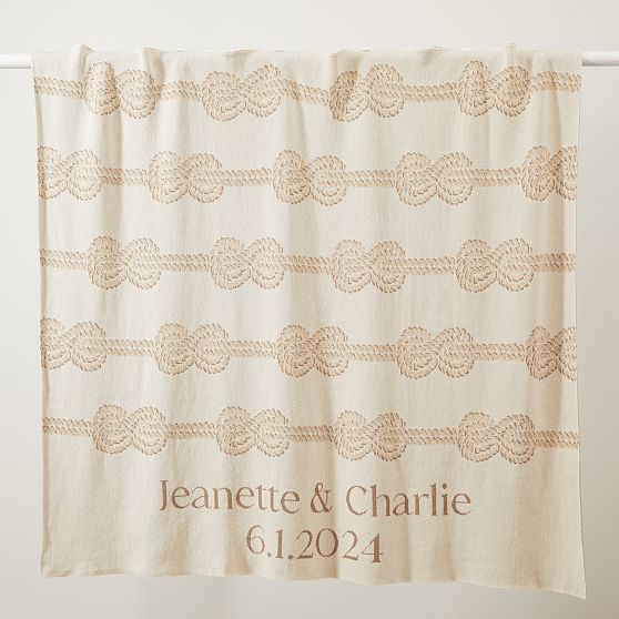 Custom Knit Throw Blanket | Mark and Graham