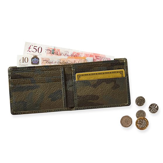 Bond Monogrammed Leather Fold Wallet | Mark and Graham