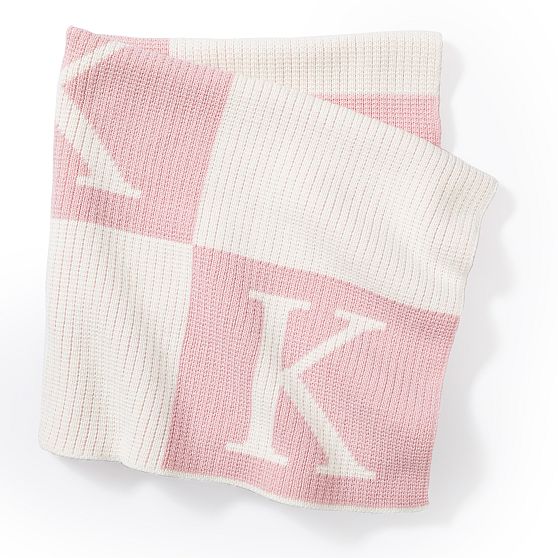 Initial Block Baby Blanket | Mark and Graham