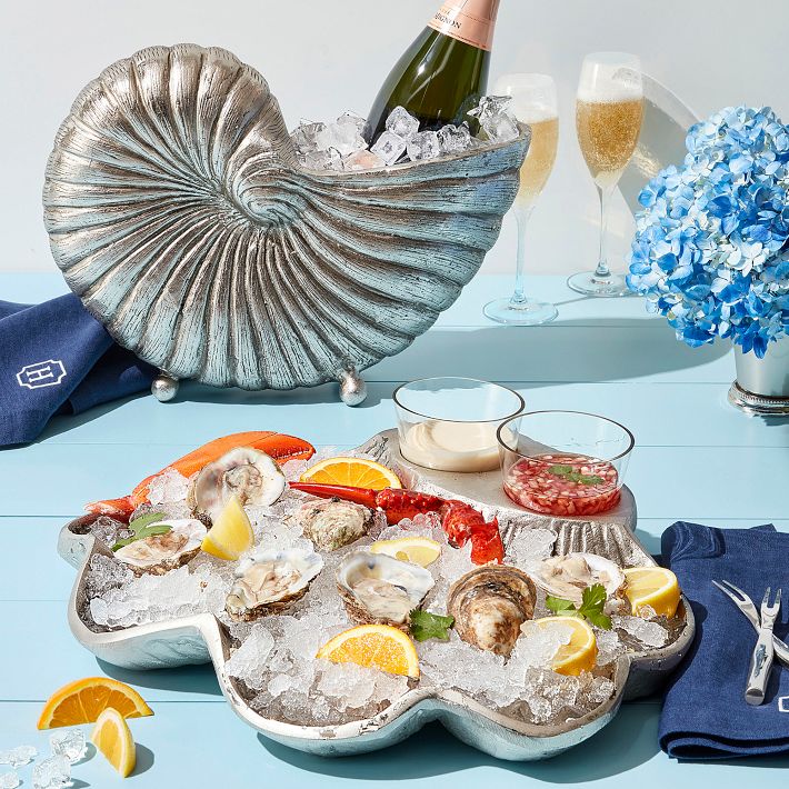 Silver Shell Serving Platter | Mark and Graham