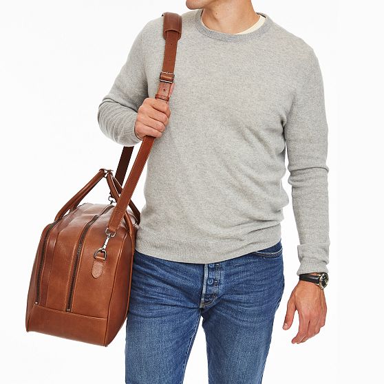 Carson Leather Overnighter | Mark and Graham