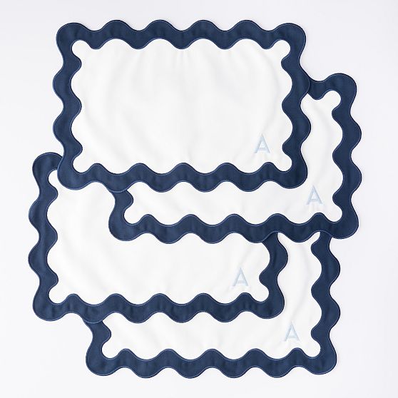 Business & Pleasure Wavy Placemat, Set of 4 | Mark and Graham