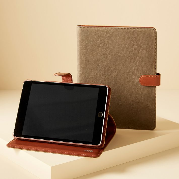 Monogrammed Mercer iPad Mini Case Stand | Tech Cases | Mark and Graham