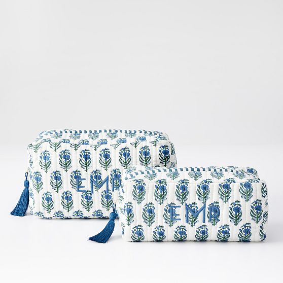 Block Print Travel Pouch Set | Mark and Graham