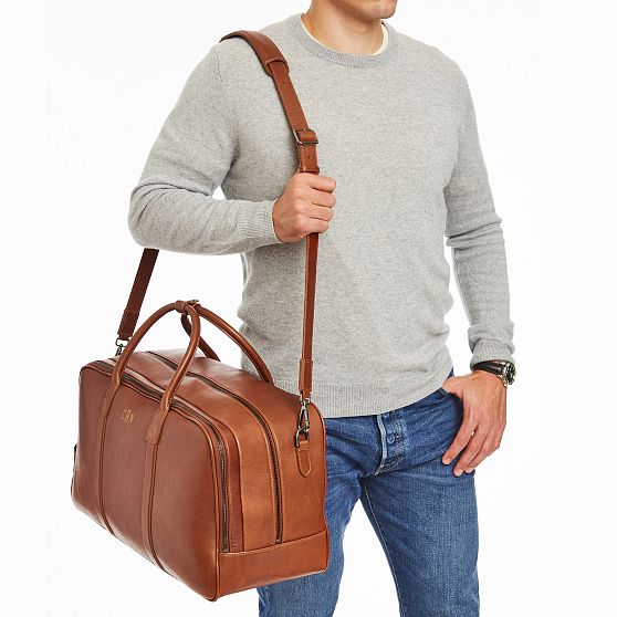 Carson Leather Overnighter | Mark and Graham