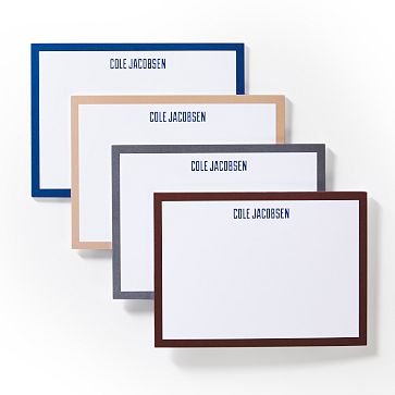 Bordered Stationery, Set of 24 | Mark and Graham